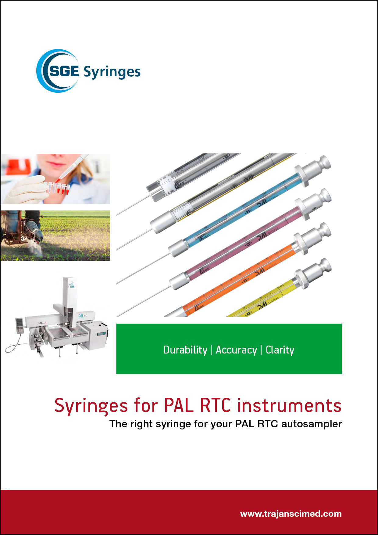 Syringes for PAL RTC instruments