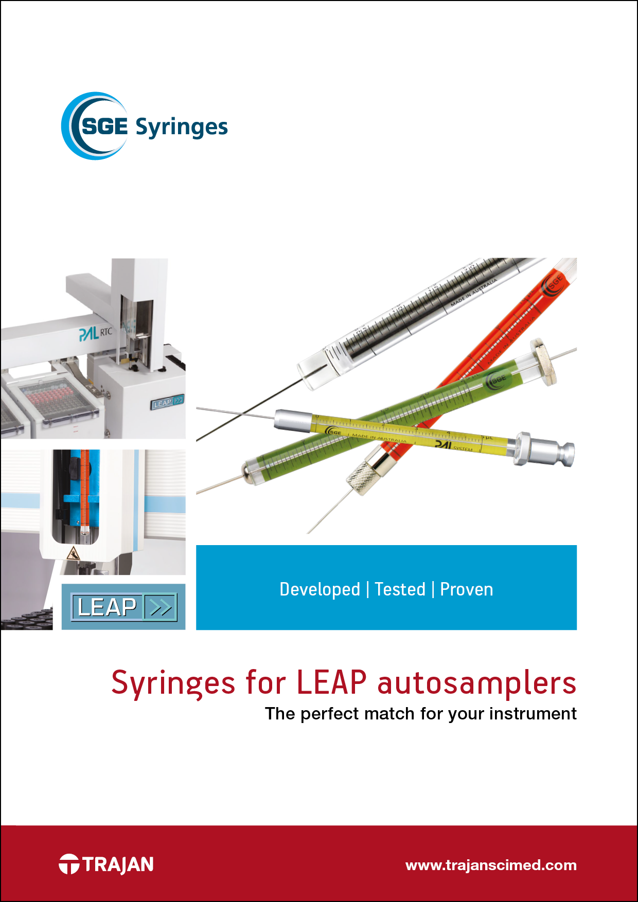 Syringes for LEAP autosamplers