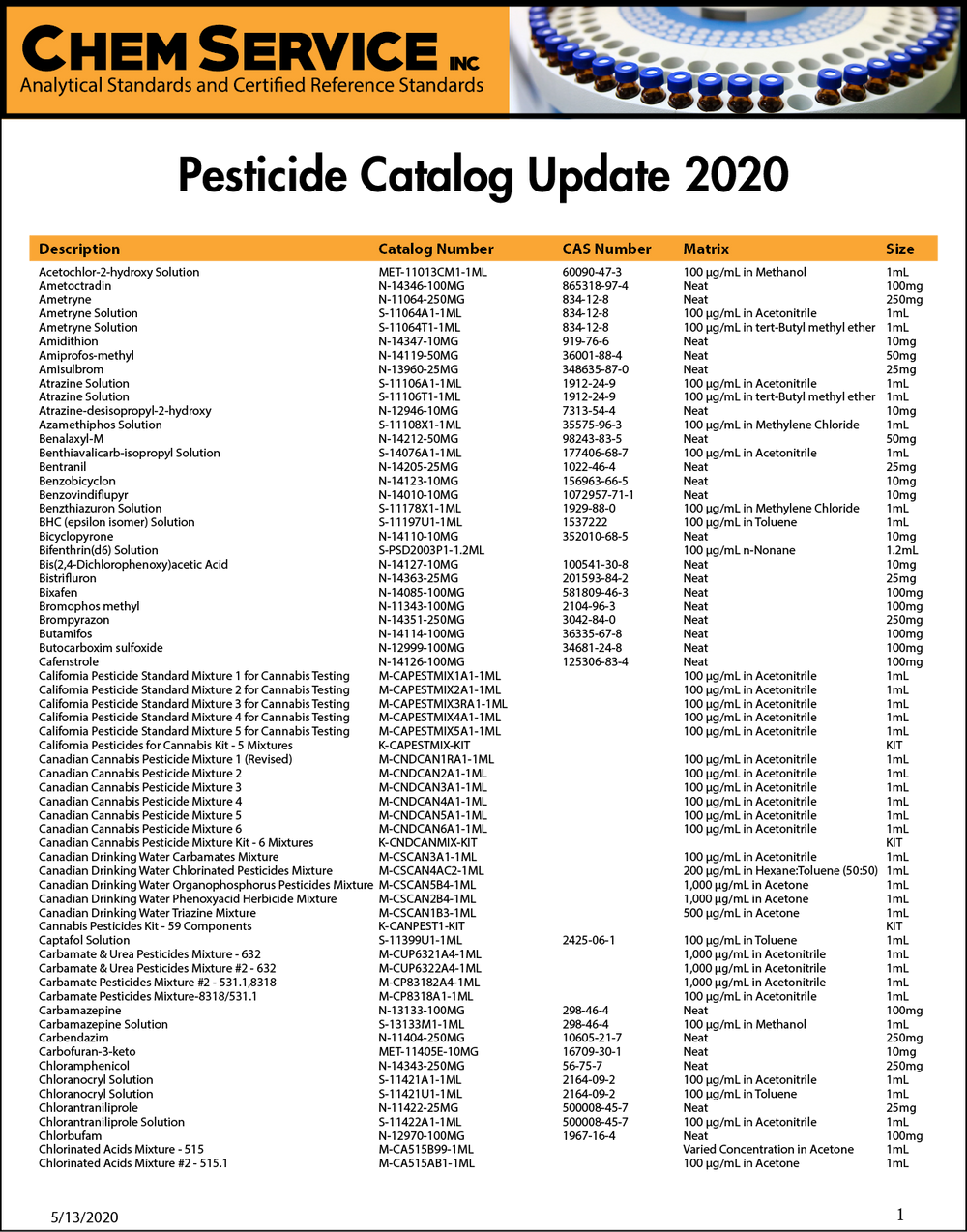 Brochures - Chem Service