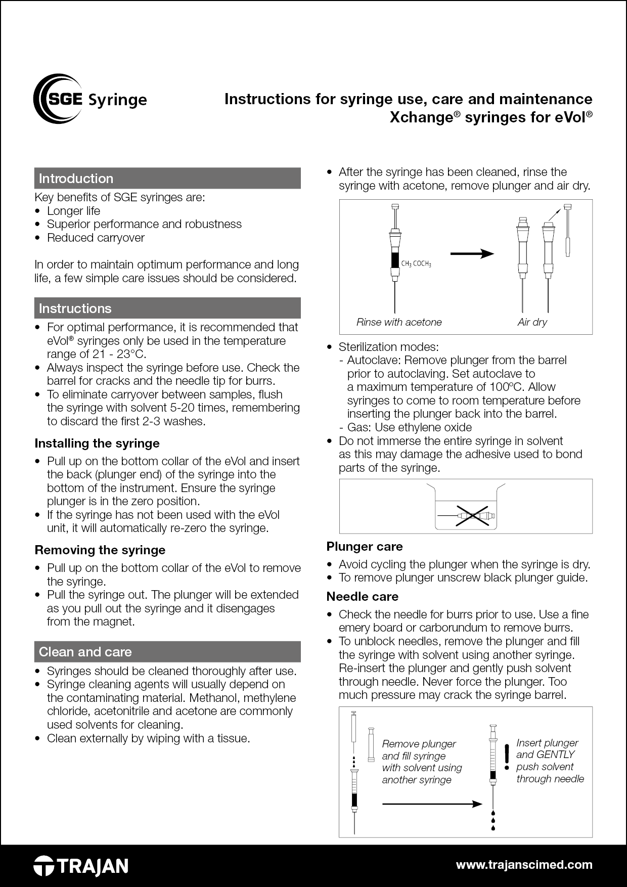 eVol syringes Tagged "Automation" - Trajan Scientific and Medical