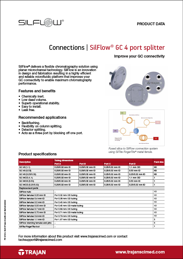 SilFlow Tagged "SilFlow Nuts" - Trajan Scientific and Medical