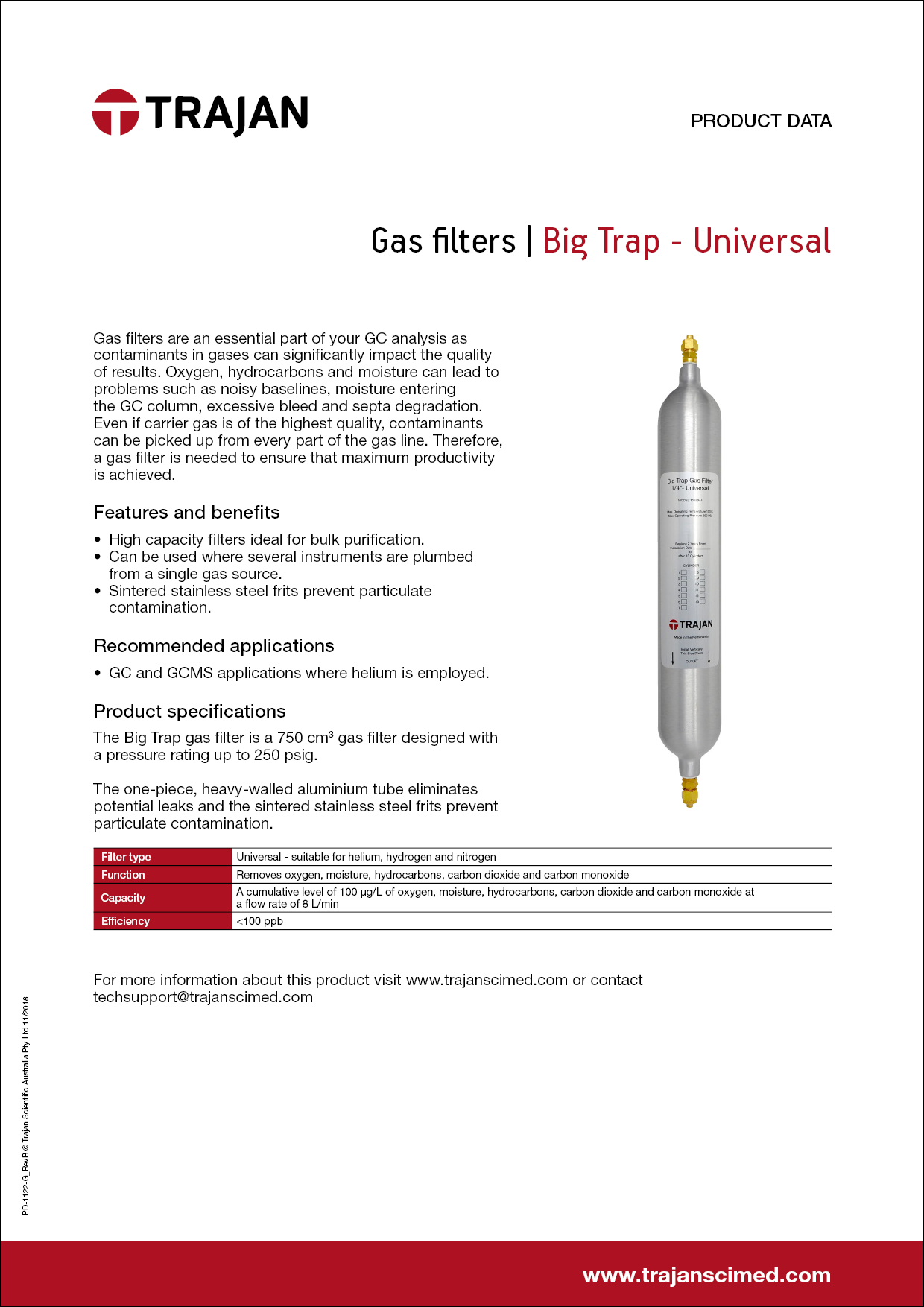 Product Data Sheet - Big Trap - Universal