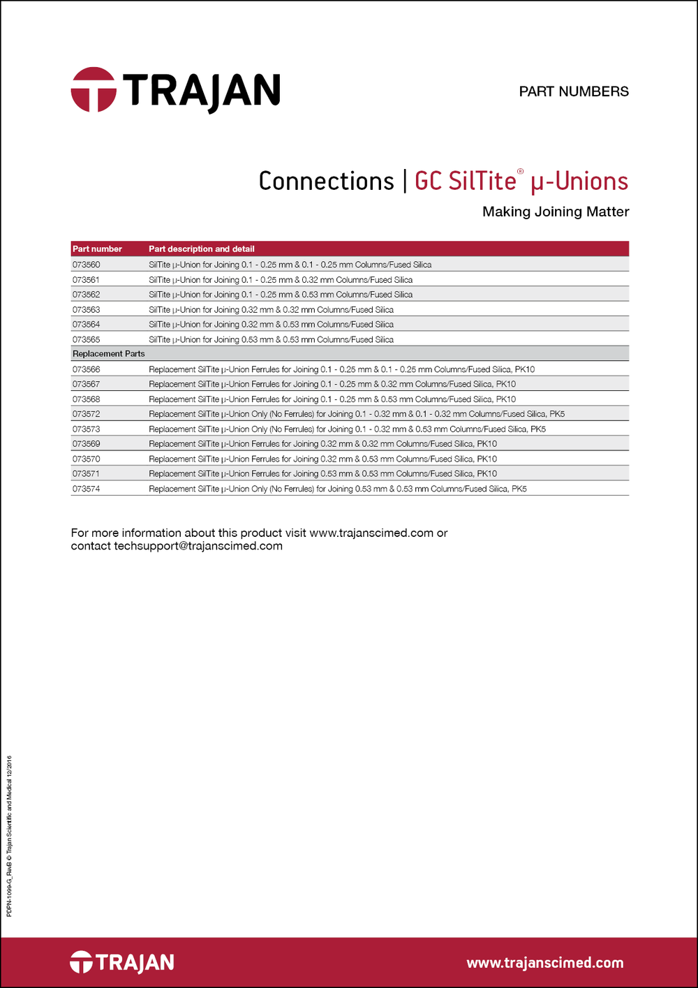 SilTite® µ-Unions