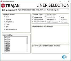 Liner selection tool